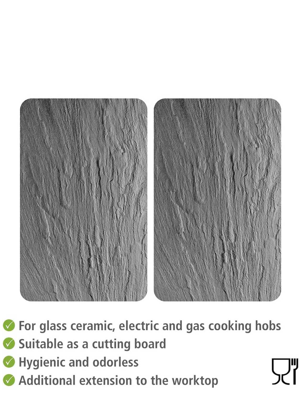 Set Of 2 Universal Hob Stove Covers Chopping Board Worktop Protectors ...